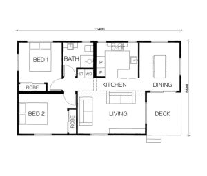 2 Bedroom Granny Flats Gold Coast - MONCASA